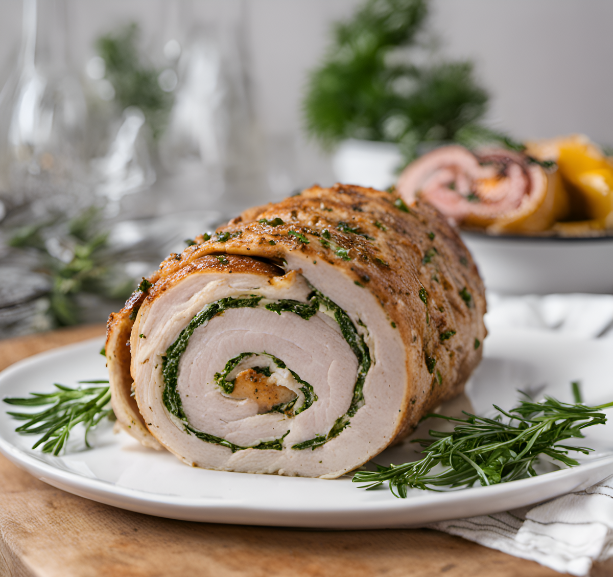 Garlic & Herb Turkey Roulade in clay pot fast slow cooker - VitaClay® Chef