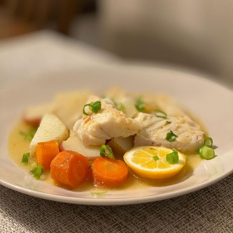 Keto Lemon Butter Cod Fish Recipe - VitaClay® Chef